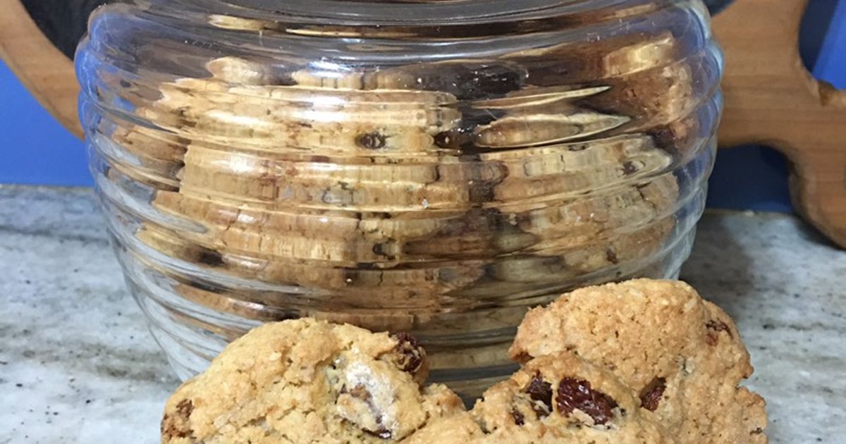 Cookies De Avena Con Harina De Coco Y Pasas Receta de cristinarecetas ...