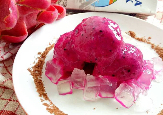 Resep Healthy Gelato dragon fruit oleh Nirastorytummy - Cookpad