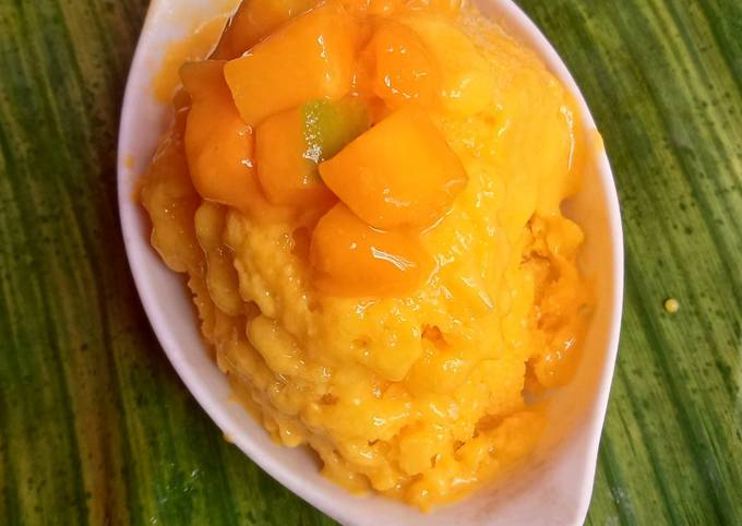 Resep Es Serut yoghurt mangga oleh Ummu Isa - Cookpad