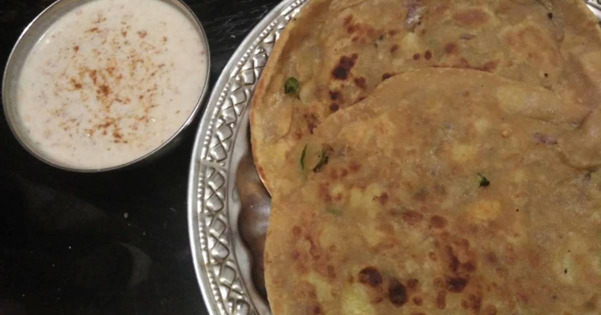 Aloo Khasta paratha Recipe by J Junaid Motiwala - Cookpad