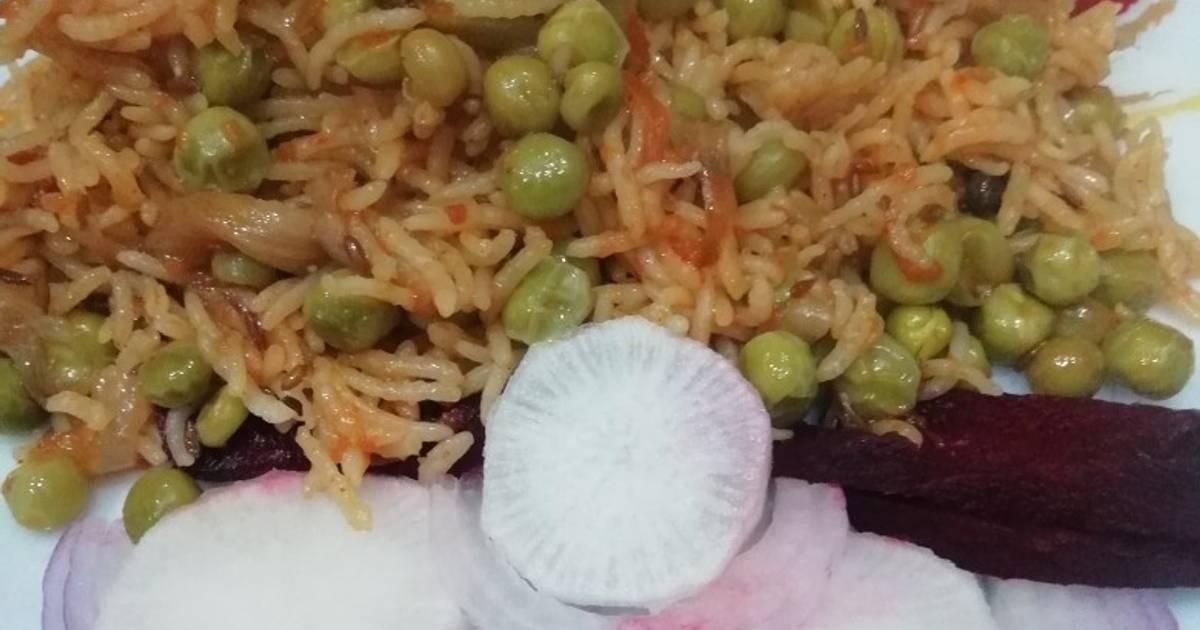 Peas Pulav Recipe by Aruna Thapar - Cookpad