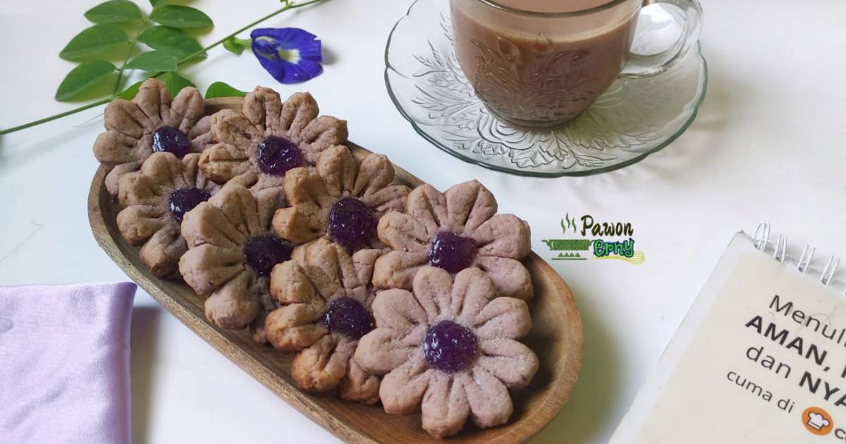 Resep Blue Pea Cookies oleh Erny Sulistyowati (Pawon Erny) - Cookpad