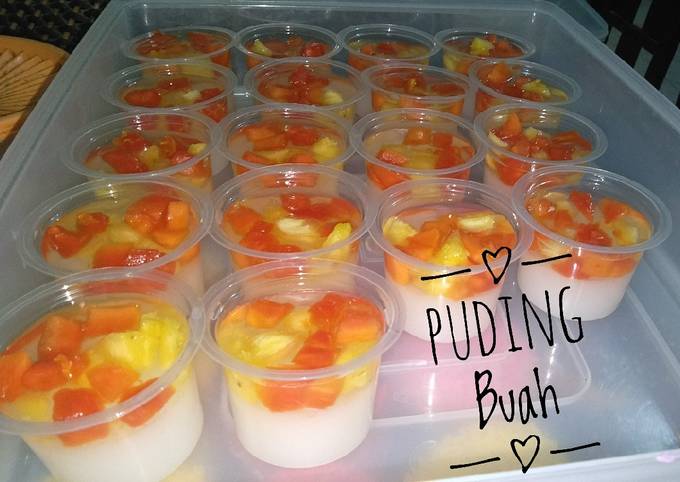 Resep Puding buah simple oleh Radni Tika - Cookpad
