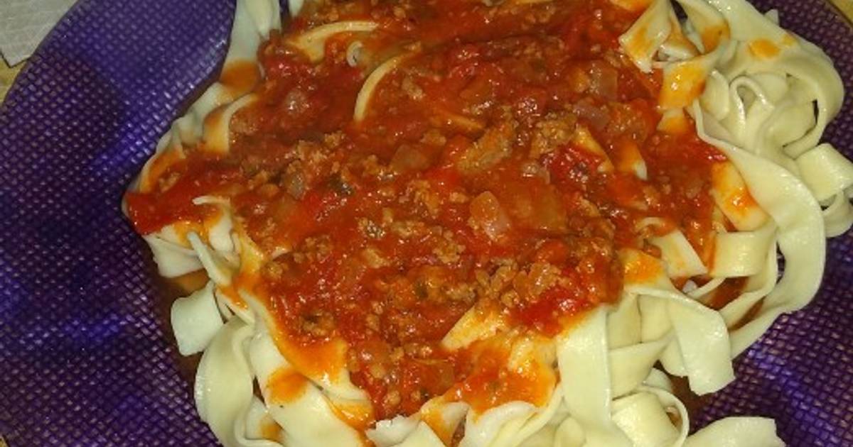 Fideos con salsa bolognesa - 73 recetas caseras- Cookpad