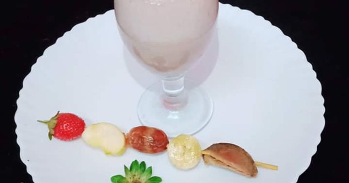 Mix Fruit Milk Shake Recipe by Gull E Shah - Cookpad