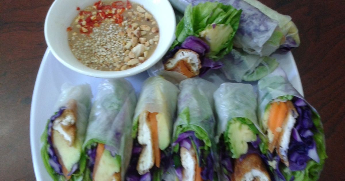 Five Color Fresh Spring Rolls For Vegetarian Days Recipe By Quân Nguyễn