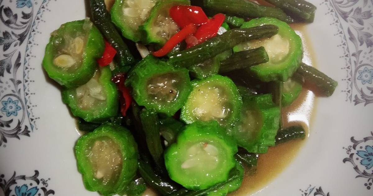 36 resep sayur gambas oyong kacang panjang tumis enak dan mudah - Cookpad
