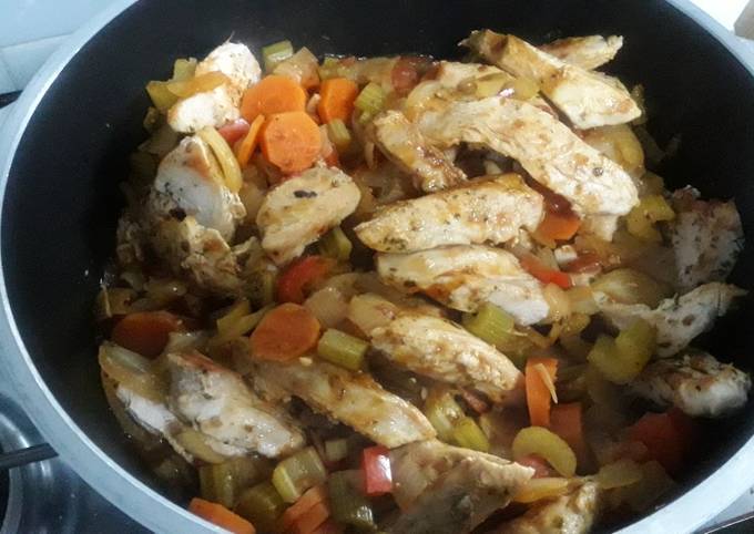 Pollo al apio Receta de Ruth Chackiel- Cookpad