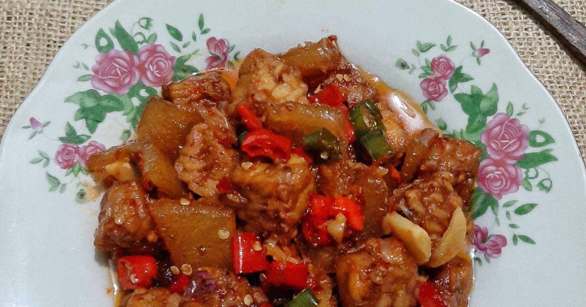 Resep Oseng cecek tempe pedas oleh Mama AL - Cookpad