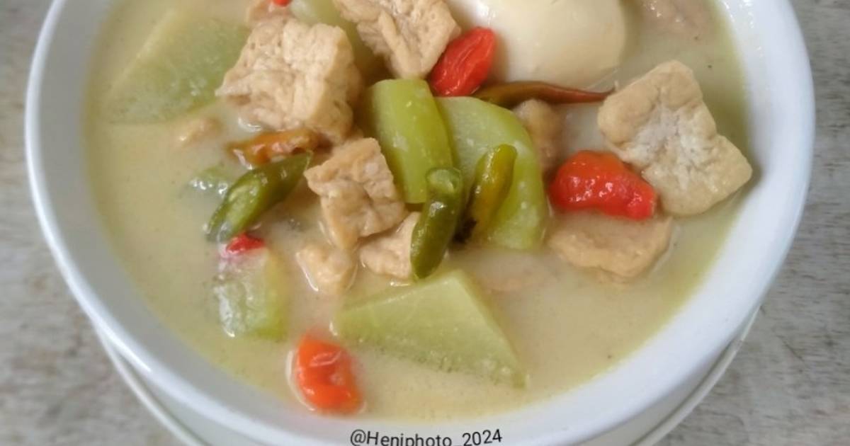 Resep Lodeh Labu Siam Tahu oleh Heni Nur - Cookpad