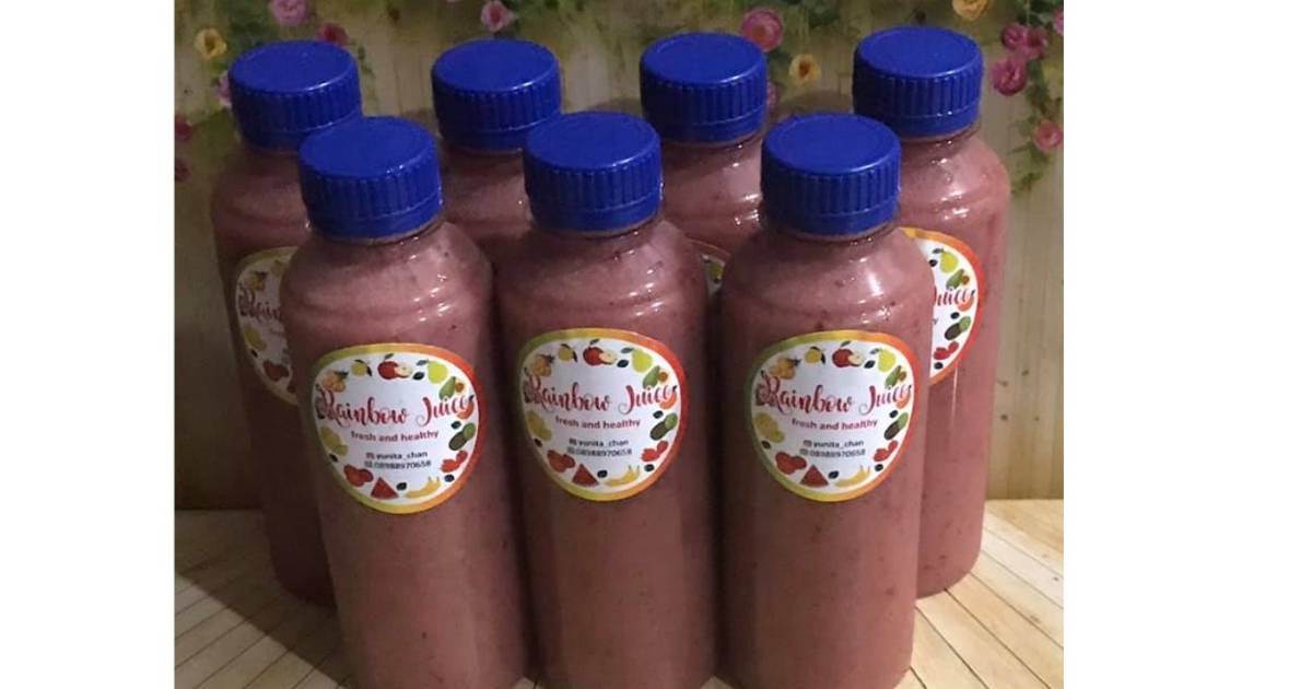 584 resep cara membuat juice stroberi enak dan sederhana - Cookpad