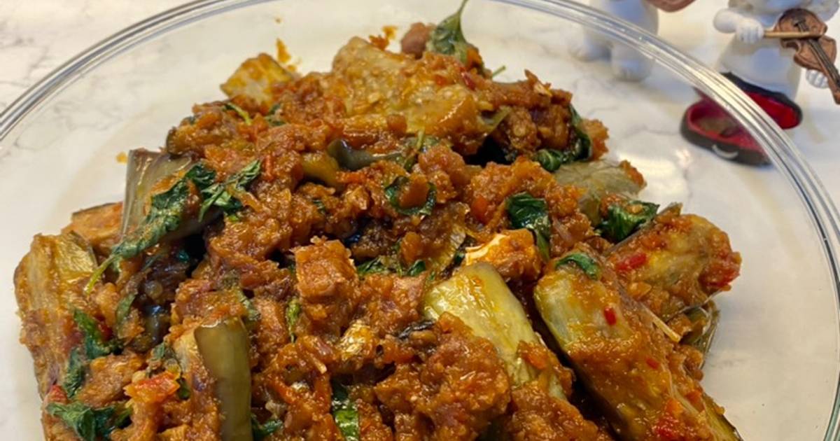 Resep Terong cabe Ikan asin oleh Syanne - Cookpad