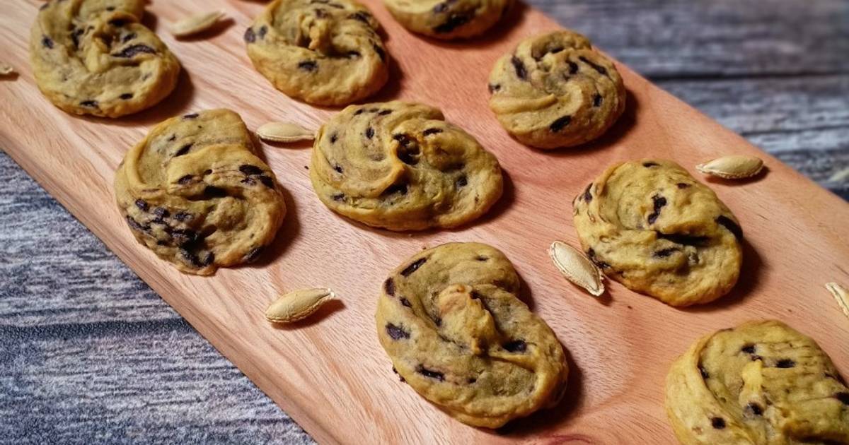 Resep Soft Cookies Kulit Labu Kuning (No Telur) oleh Oknisa Carolina ...