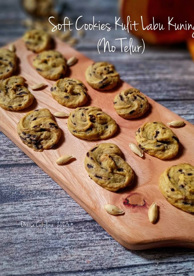 Resep Soft Cookies Kulit Labu Kuning (No Telur) oleh Oknisa Carolina ...
