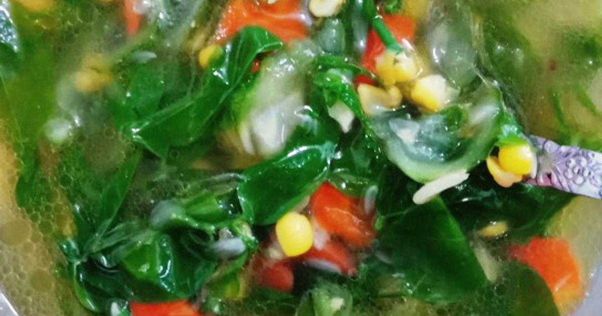 Resep Sayur Bening Daun Katuk/Cangkok Manis + Gabas + Wortel + Jagung ...