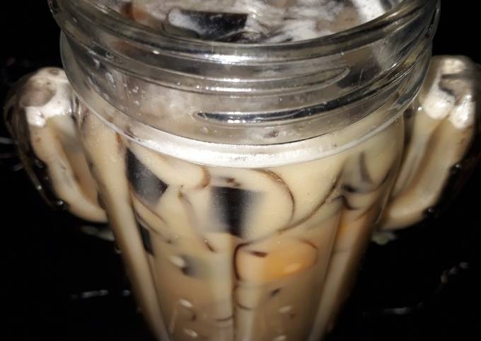 Resep Es Teh Susu Cincau Mangga segar oleh Meri Bunda Ines - Cookpad