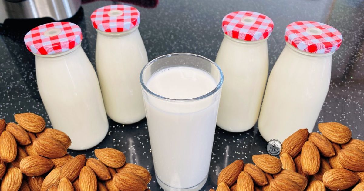 สูตร นมอัลมอนด์ ช่วยลดน้ำหนัก ทำง่ายไม่ต้องต้ม Almond Milk (Plant Based ...