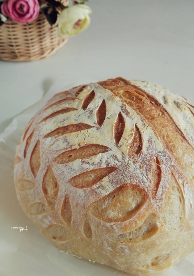 Resep Sourdough Bread (Roti Ragi Alami, 65% hydration) oleh Deniza Ika ...
