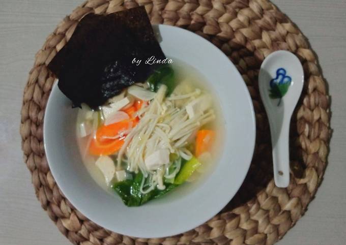 Resep Sup Tahu Jamur Enoki oleh Linda - Cookpad