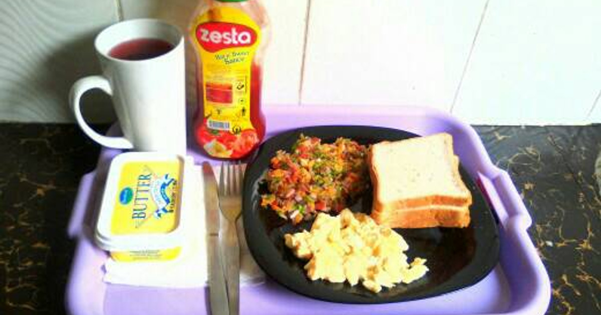 Hibiscus Tea,Bread And Eggs Recipe by dennis - Cookpad