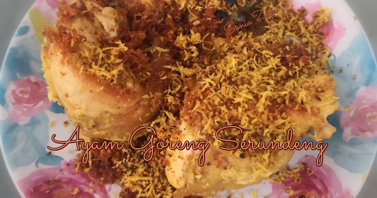Resep Ayam Goreng Serundeng (Bumbu Racik) oleh Sonia Zein - Cookpad