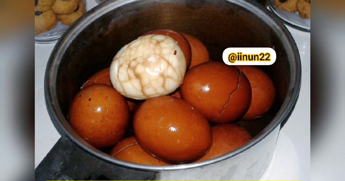 Resep 16. Telur Marmer Teh🍳 oleh nonanun - Cookpad