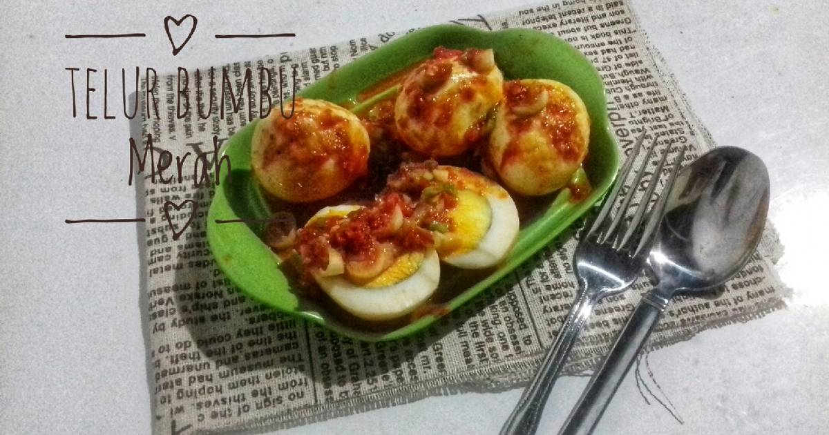Resep Telur Bumbu Merah oleh Cicik Ary - Cookpad
