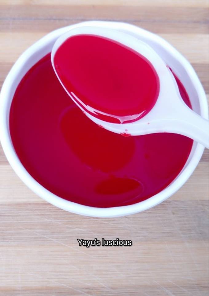 Home made grenadine syrup girki daga Yayu's Luscious - Cookpad