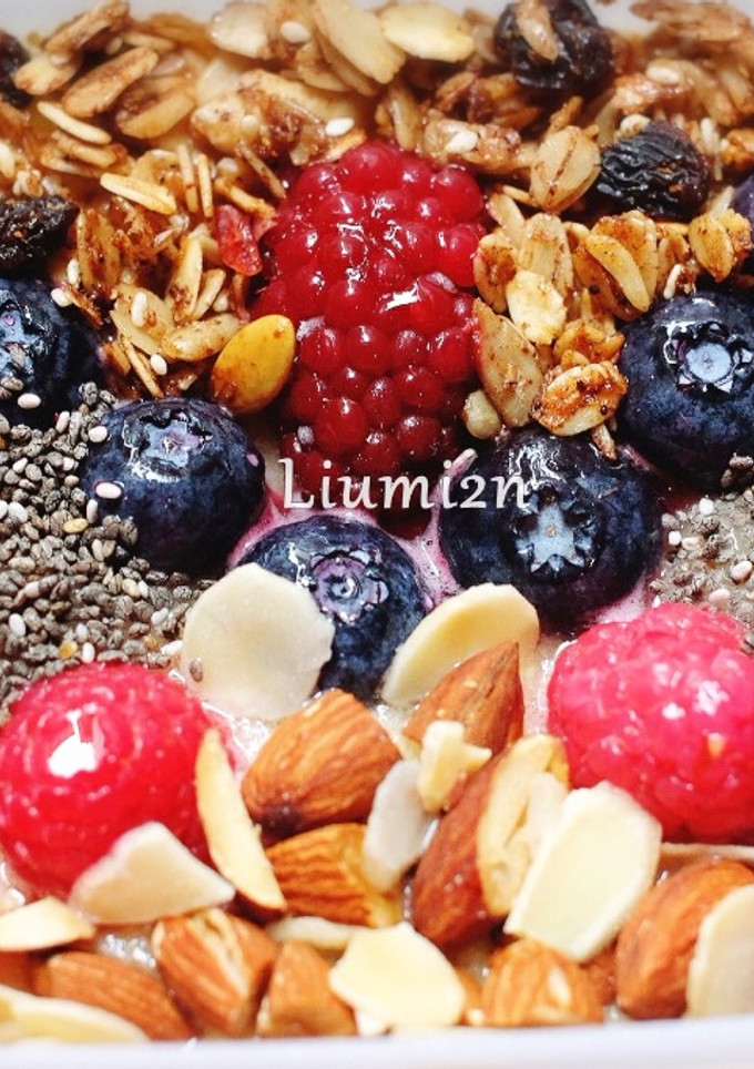 Resep Desert Yogurt Mix Berry (Low Fat) / Cemilan Diet/ Cemilan Sehat ...