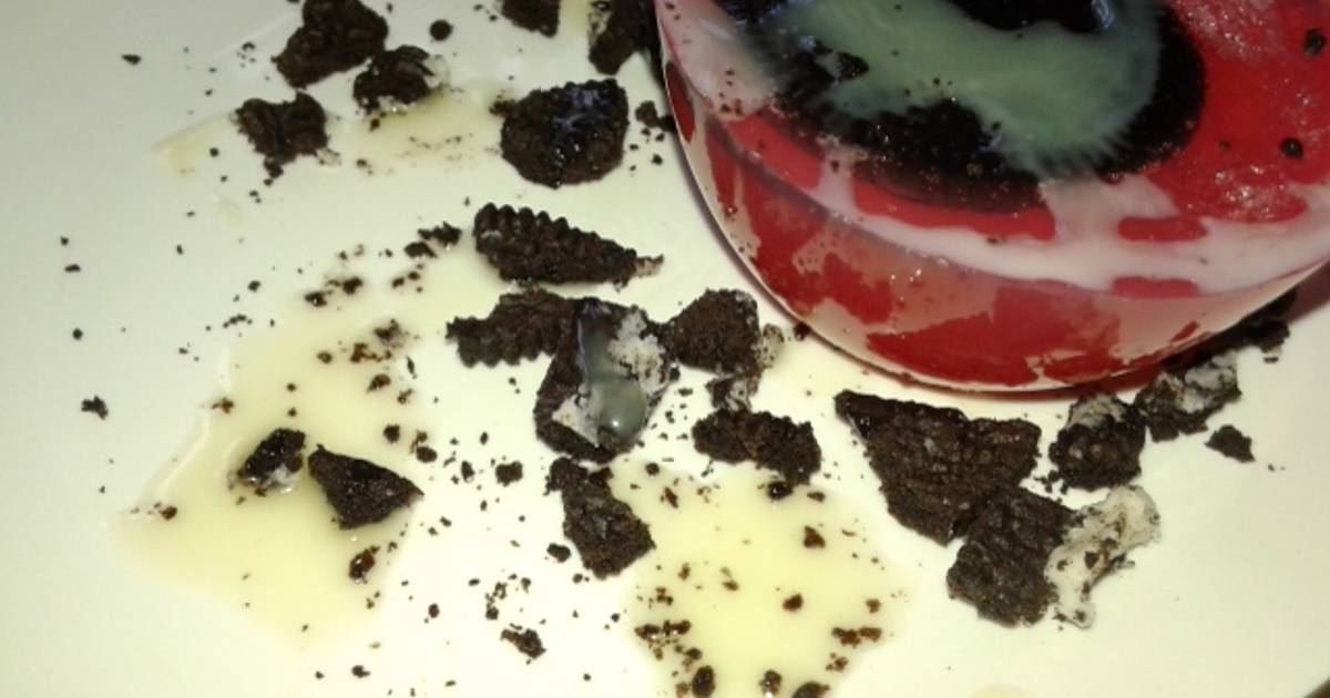 Resep Agar-agar oreo telur merah oleh Dini - Cookpad