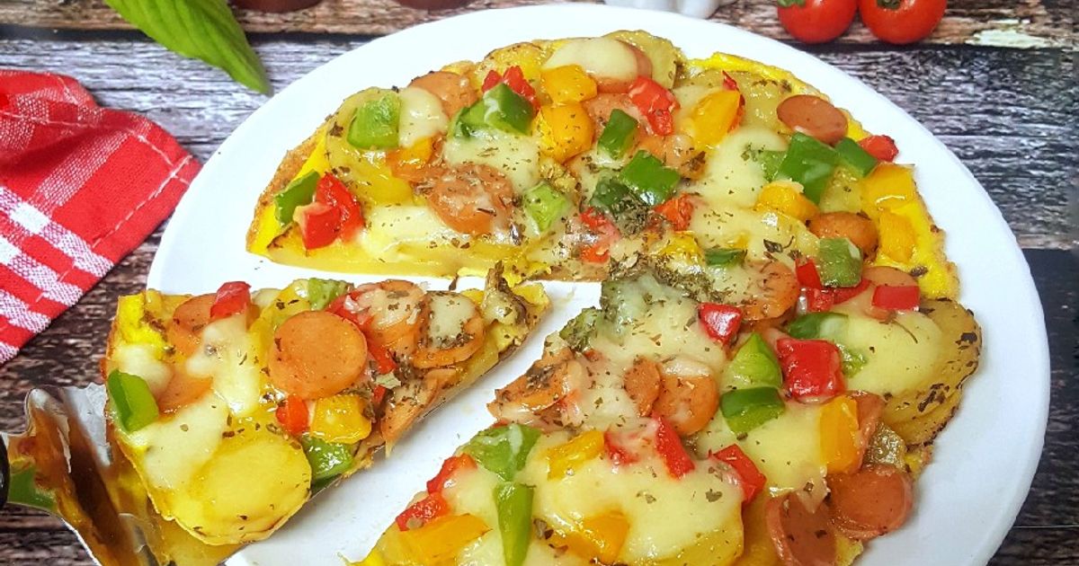 Resep Pizza Kentang Telur Teflon oleh Giacinta Permana - Cookpad