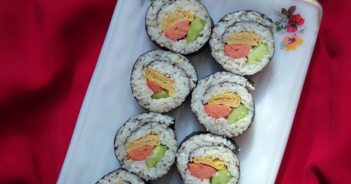 Resep Kimbab/Gimbab Homemade Sederhana oleh SaBa's Kitchen - Cookpad