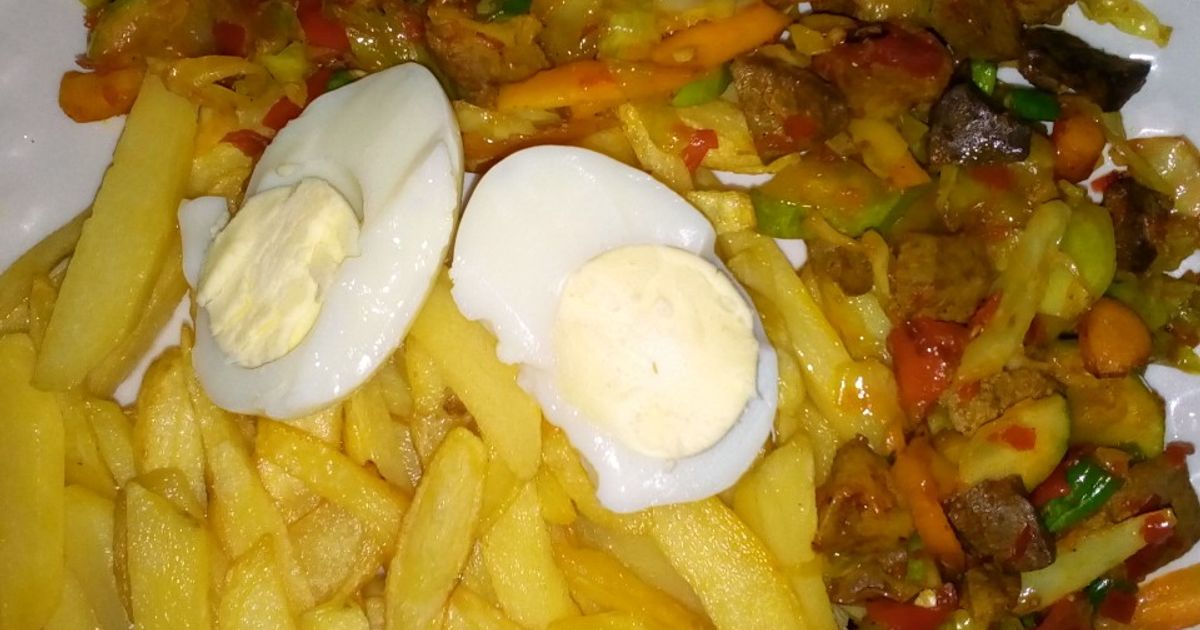 Sauce Na Hanta Da Chips girki daga Mrs Nuruddeen kitchen - Cookpad