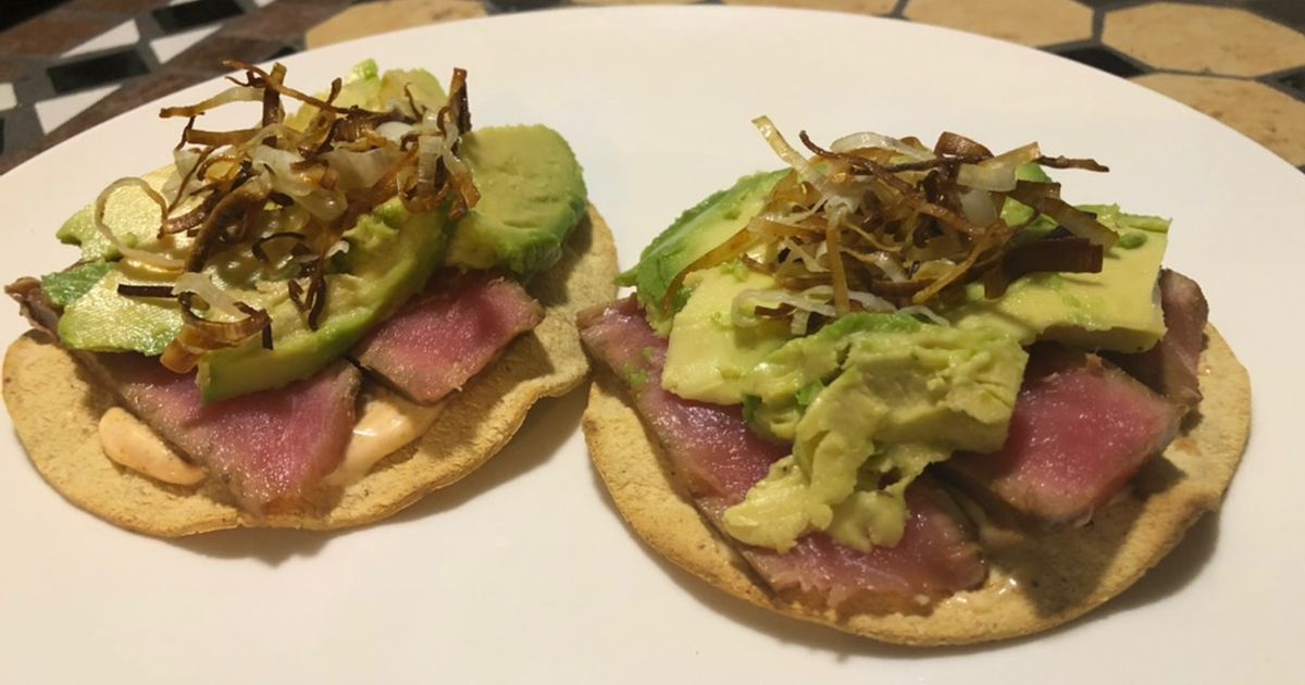 Spicy Tuna Tostada Recipe By Felix Cortes