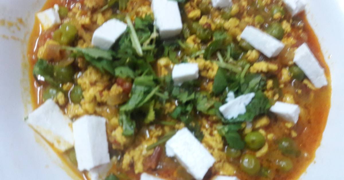 Matar Paneer Korma Recipe by Geeta Khurana - Cookpad