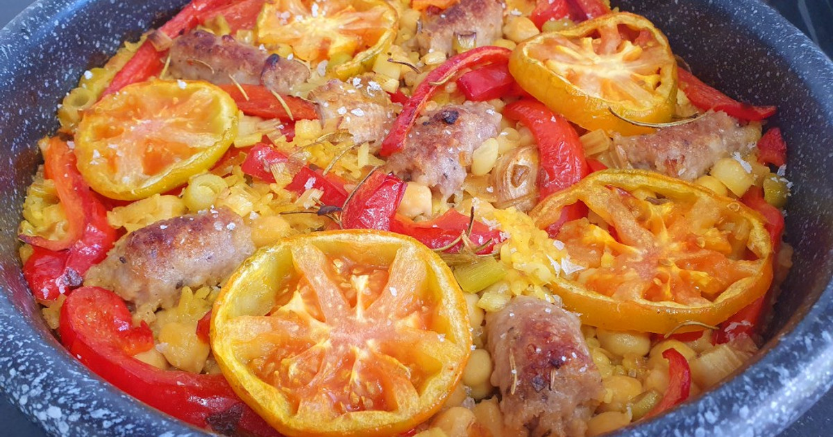 Arroz Al Horno Con Consomé De Sobras De Pavo Asado Receta de Becky- Cookpad
