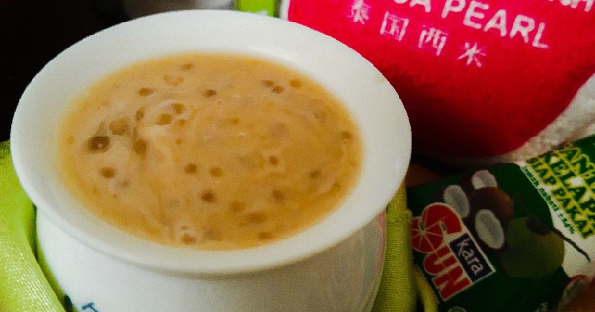Resep Sagoo Milk / Susu Sagu Mutiara oleh Anna - Cookpad