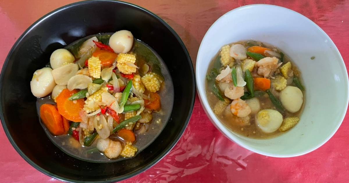 Resep Oseng Sayur Pelangi Udang Puyuh oleh Nailys Saadah - Cookpad