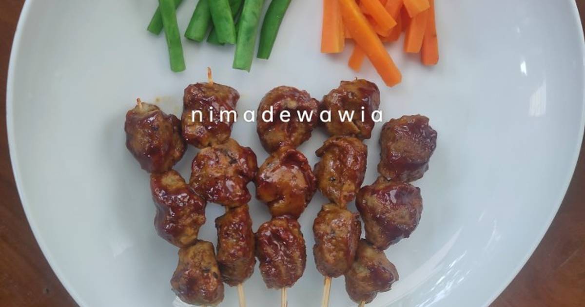 Resep Sate Bakso Tempe oleh Wawia Ni Made - Cookpad