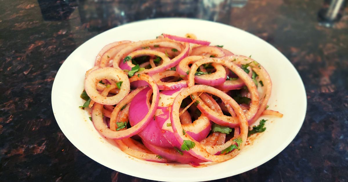 Laccha Onion Salad | Onion Ring Salad | Dhaba Style Pyaz Ka Salad ...