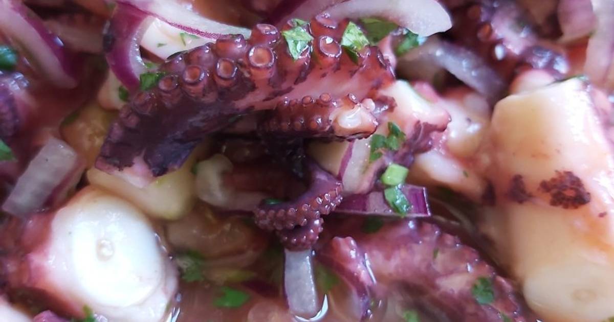 Ceviche de pulpo 🐙 Receta de PabloRoSa- Cookpad