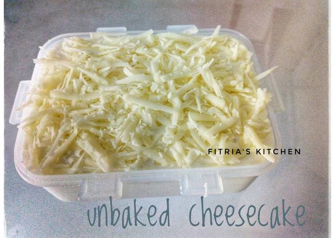 Resep Unbaked Cheese Cake - Keto oleh Fitria's Kitchen - Cookpad