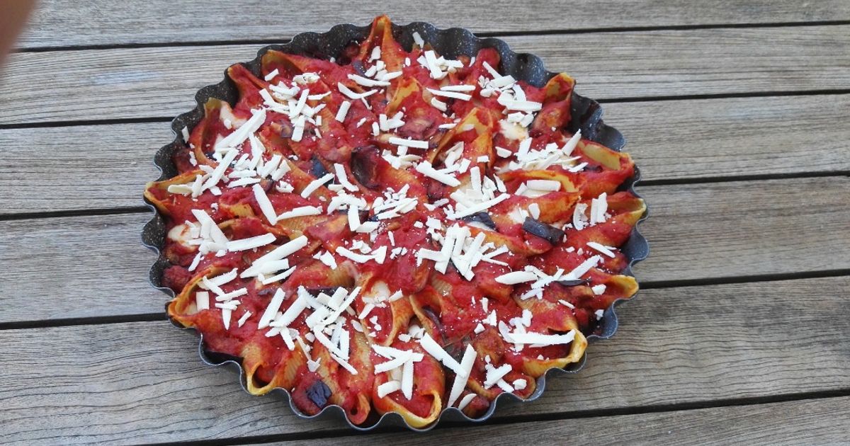 Baked Conchiglioni Alla Norma Recipe by simo_sweetdays