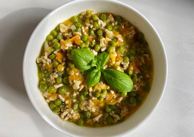 Quick & Lean Pea & Minced Meat Stew Recipe by mk - Cookpad