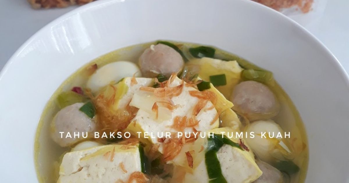 Resep telur baso tahu rumahan enak dan mudah - Cookpad