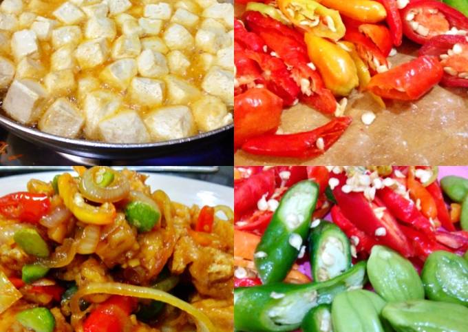 Resep Oseng tahu-tempe-pete oleh Lya Sahida - Cookpad