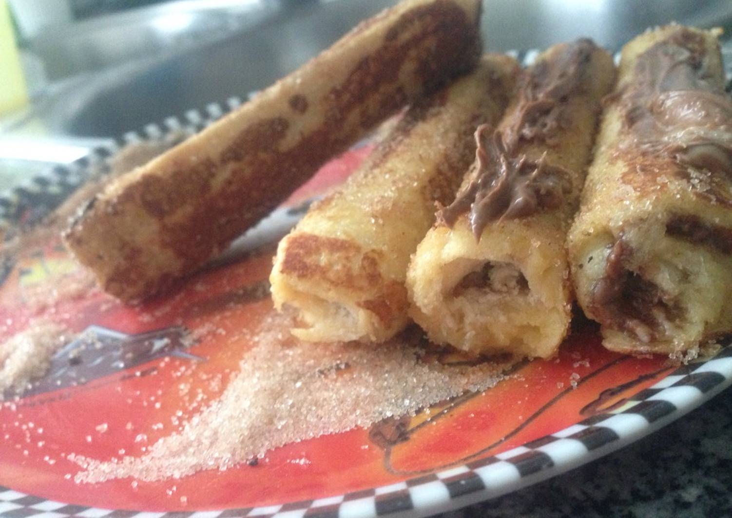 Rollitos de chocolate Receta de Andrea Garrido Márquez- Cookpad