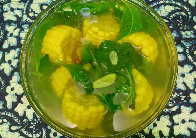 Resep Sup bayam jagung mudah dan cepat oleh Albina Nur Aeni - Cookpad