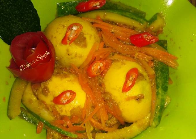 Resep Telur Rebus Acar Kuning oleh Dapur Syafa - Cookpad