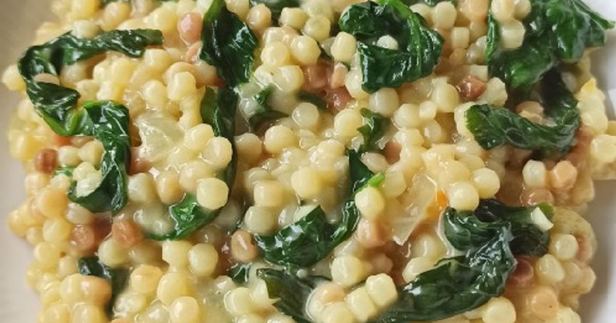 Risotto De Fregula à La Tomme De Rhuys Et Pousses D'épinards de @chris ...